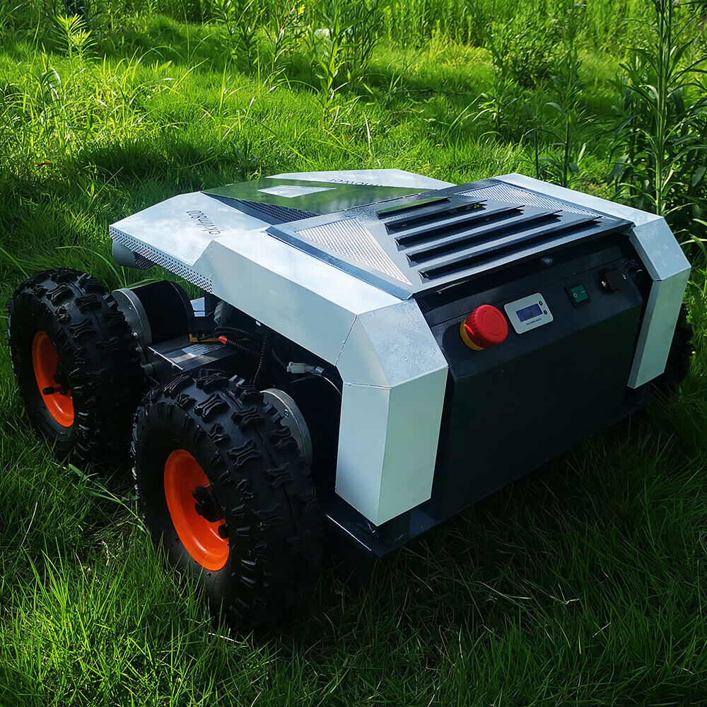 Remote Control Electric Lawnmower 4WD Robot Mower For Sale