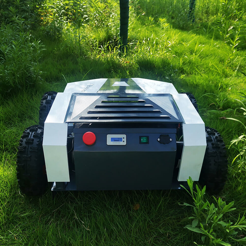 Remote Control Electric Lawnmower 4WD Robot Mower For Sale