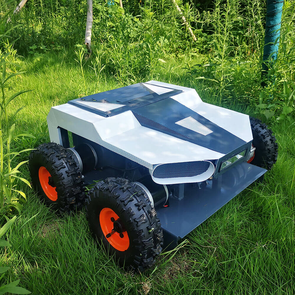 Remote Control Electric Lawnmower 4WD Robot Mower For Sale