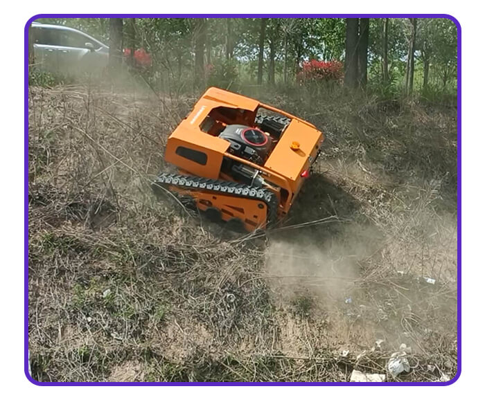 Remote Control Lawn Mower For Sale - RC Forestry Mulcher For Slope and Hill