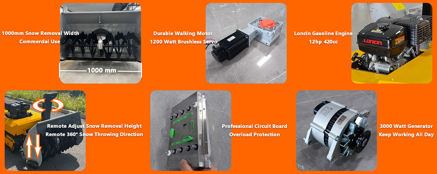 Remote Control Snow Blower Robot For Sale